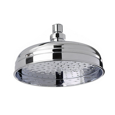 ENKI, R01, 200mm Traditional Fixed Large Shower Head Chrome, Solid ...