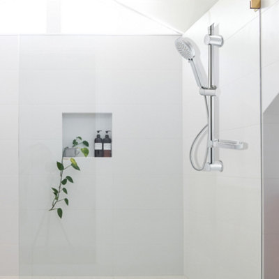 ENKI, S08, Shower Slider Riser Rail, Riser includes Shower Head Holder ...