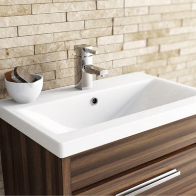 ENKI Stella Chrome Silver Modern Bathroom Solid Brass Swivel Lever ...