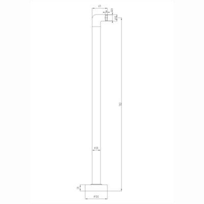 ENKI Traditional Chrome Floor Standing Brass Bath Tap Legs with Return ...