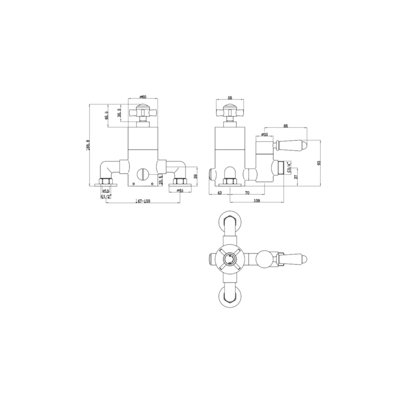 ENKI Windsor Chrome Black Modern Traditional Bathroom Wall Mounted Anti ...