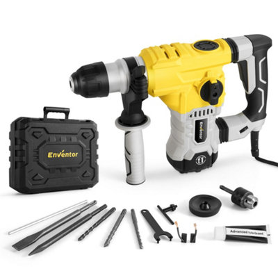 ENVENTOR ROTARY HAMMER DRILL 1-1/4 INCH SDS-PLUS 12A HEAVY DUTY ...