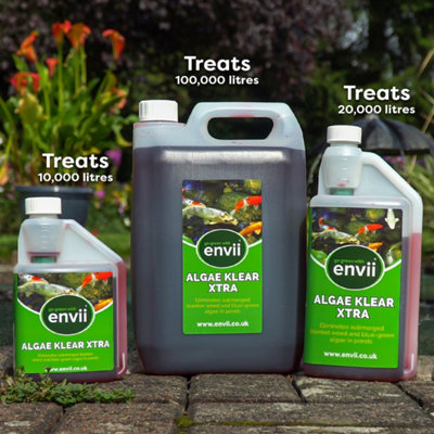 envii Algae Klear Xtra - Pond Algae Removal Treatment - Works Through Winter - Safe for All Fish ...