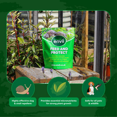 envii Feed & Protect - Strong Slug & Snail Repellent, Effective ...