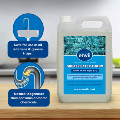 envii Grease Eater Turbo - Natural Enzyme Grease Trap Cleaner ...
