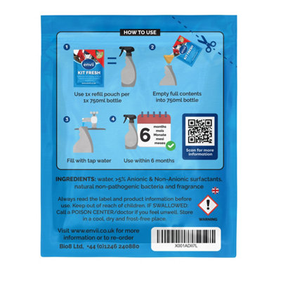 envii Kit Fresh - Natural Shoe Odour Eliminator - Trainer & Football ...