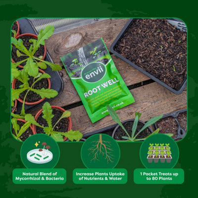envii Root Well - Mycorrhizal Fungi Powder - Organic & Enriched with ...