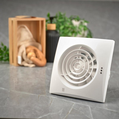 Environment DC 100mm Extractor Fan Timer and Humidity Sensor Ultra ...