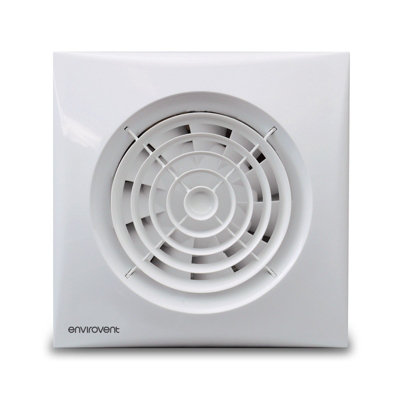 Envirovent Silent 100mm Bathroom & WC Extractor Fan with Intelligent ...