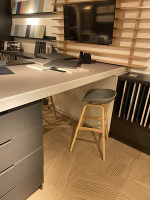 Equator Single Kitchen Bar Stool, Fixed Wooden Legs And Footrest ...