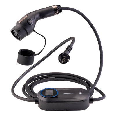 Equip 5m Portable EV Charger Cable 3.7kW 16A Type 2 to 2-Pin EU Plug