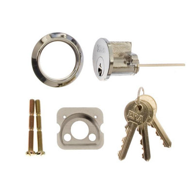 Era Trim Replacement Chrome Locking Cylinder Chrome (One Size)