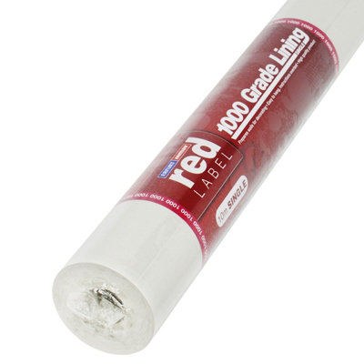Erfurt Red Label Lining Paper 1000 Grade Single Roll Quality Paintable ...
