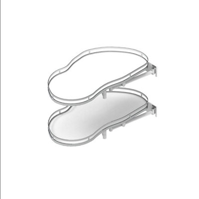 ERGO Corner Optima - pull out 800mm unit kidney corner basket - SOFT ...