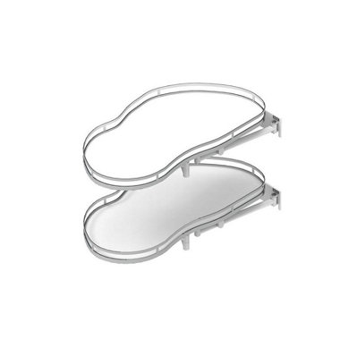 ERGO Corner Optima - pull out 900mm unit kidney corner basket - SOFT ...