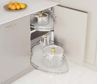 ERGO Corner Optima - pull out 900mm unit kidney corner basket - SOFT ...