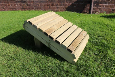 Ergo Footstool - Timber - L50 x W35 x H30 cm | DIY at B&Q