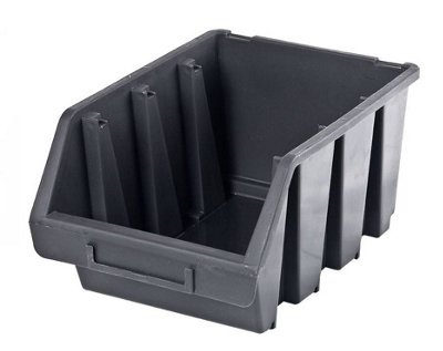 Ergo L Box Plastic Parts Storage Stacking 170x240x126mm - Colour Black ...