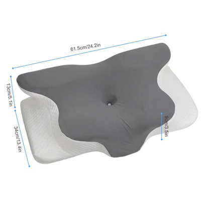 Ergonomic Cervical Pillow Memory Foam Orthopedic Pillow for Neck Pain ...