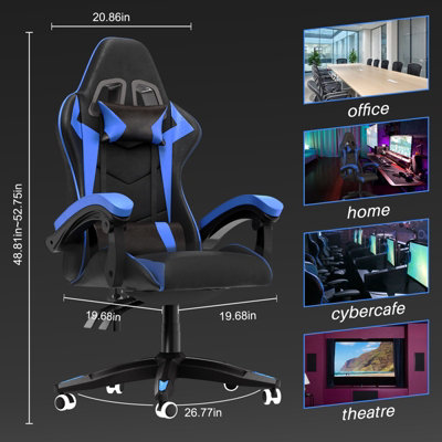 Ergonomic Gaming and Office Chair with Adjustable Features, Lumbar ...