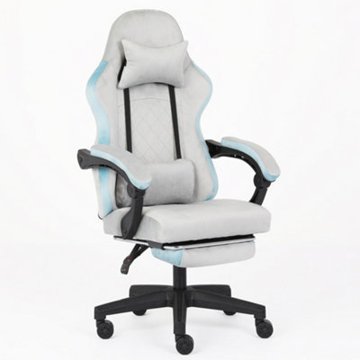 Ergonomic Gaming Chair with Footrest, High Back Gamer Chair with Lumbar ...