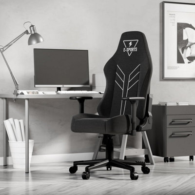 Ergonomic Height Adjustable Reclining Computer Gaming Chair with 3D ...