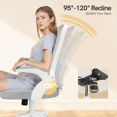 Ergonomic Office Chair with Lumbar Support, Adjustable Height, and ...