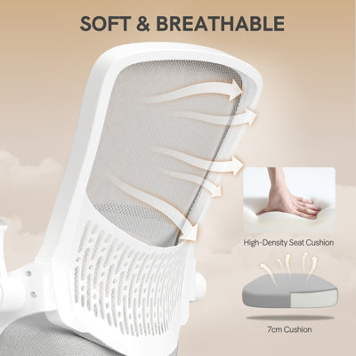 Ergonomic Office Chair with Lumbar Support, Adjustable Height, and ...