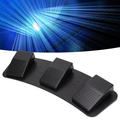 Ergonomic USB Triple Foot Switch Pedal for Gaming and Factory Testing ...