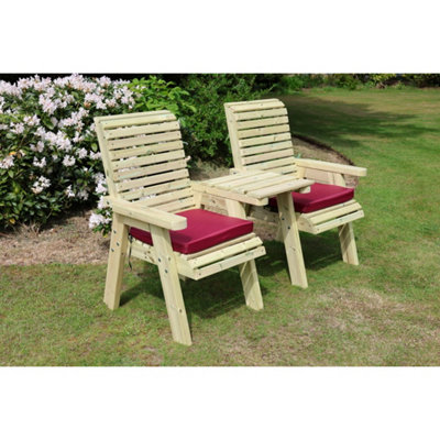 Ergonomical Companion Seat, Love Seat Chair Set - L74 x W170 x H105 cm ...