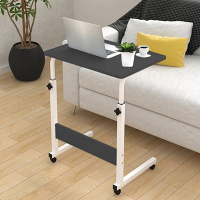 Adjustable computer table on wheels store