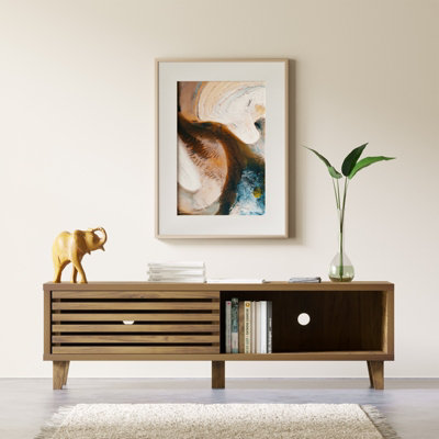 Erik Slatted Wide TV Unit - 1400mm Wide