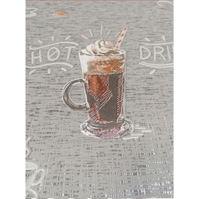 Erismann Coffee Cups Wallpaper Grey Brown Beans Kitchen Paste The Wall ...