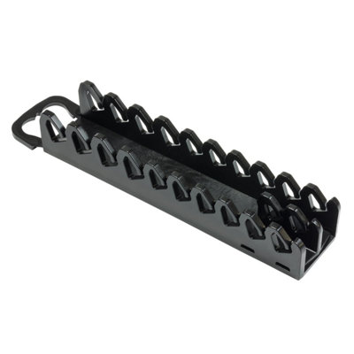 ERNST 10 TOOL SCREWDRIVER STORAGE ORGANISER GRIPPER BLACK 5311