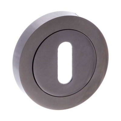 Escutcheon Satin Pair Keyhole Cover Mortice Door Lock Cover