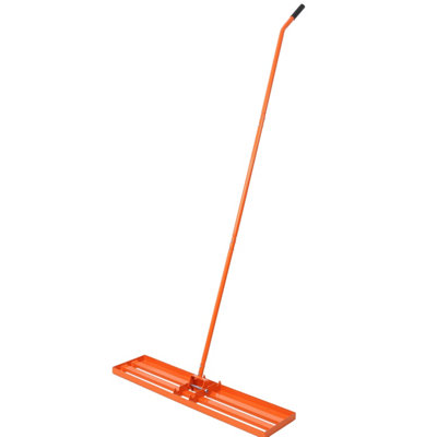 eSkde Heavy Duty Lawn Levelling Rake & Lute for Top Soil Professional ...