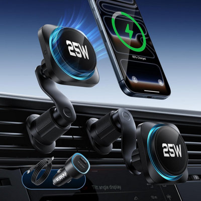 Esr OmniLock Qi 2.2 Certified 25 w MagSafe Car Mount Charger with ...