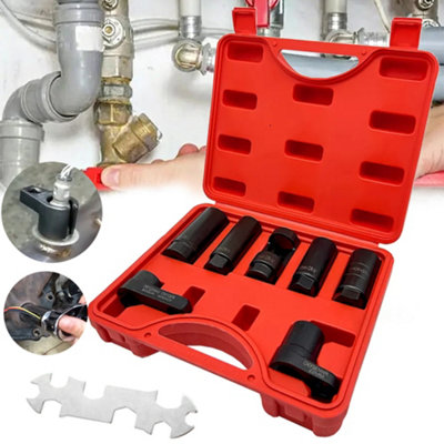 Essential 7pc Oxygen Lambda Sensor Socket & Removal Tool Set 22mm 27mm ...