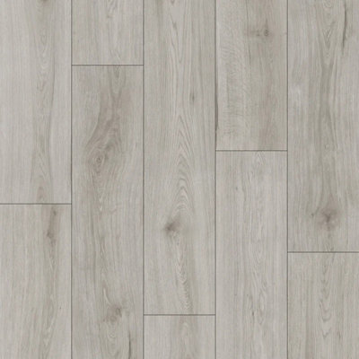 Essential Georgian Grey Wood Effect SPC Click LVT Flooring - Plank (4 ...