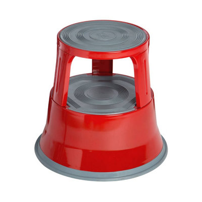 Essentials by Premier 2 Tier Red Step Stool