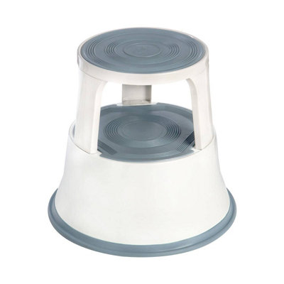 Essentials by Premier 2 Tier White Step Stool