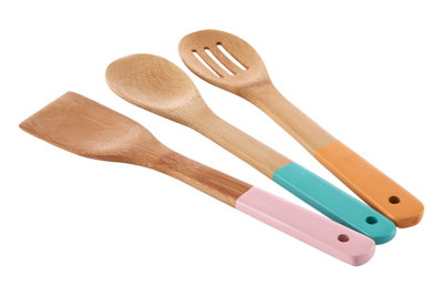 Essentials by Premier Aleki 3pc Bamboo Kitchen Utensil Set