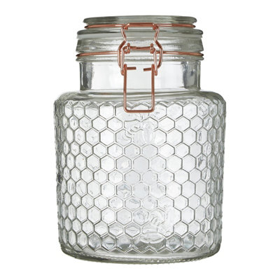 Essentials by Premier Apiary Rose Gold Wire Small Glass Jar