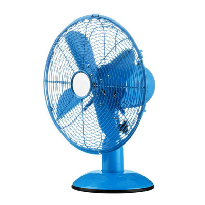 Essentials by Premier Blue Desk Fan | DIY at B&Q
