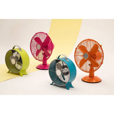 Essentials by Premier Hot Pink Desk Fan | DIY at B&Q