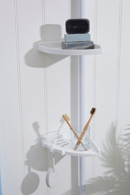 Essentials by Premier Linnea Telescopic Storage 4 Tier Corner Shelf