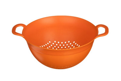 Essentials by Premier Orange Plastic Small Colander | DIY at B&Q