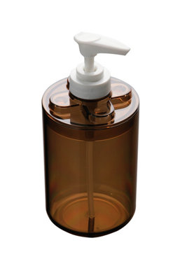 Essentials by Premier Smoke Brown Plastic Lotion Dispenser | DIY at B&Q