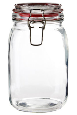 Essentials by Premier Square Deli 1500ml Deli Jar | DIY at B&Q