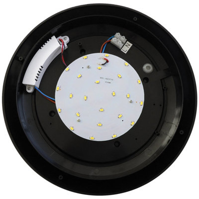 Eterna SHFULLBK LED Amenity Ceiling/Wall Light Black